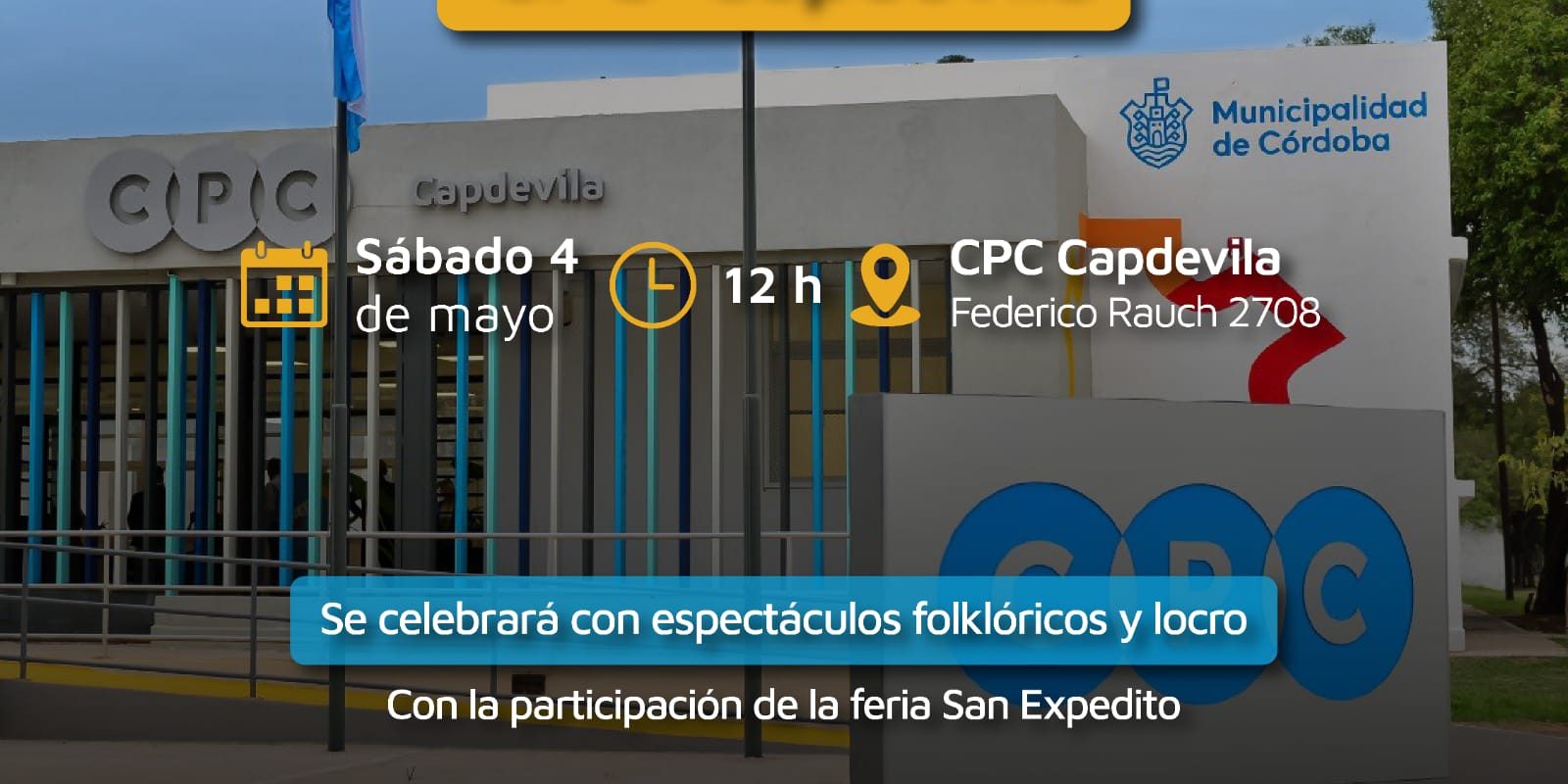 Este sábado al mediodía el CPC Capdevilla invita a los vecinos a ...